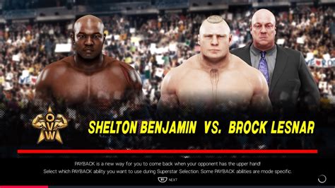 Shelton Benjamin Brock Lesnar