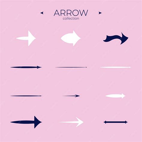 Premium Vector Line Arrow Icon Set Line Icons Collection Modern