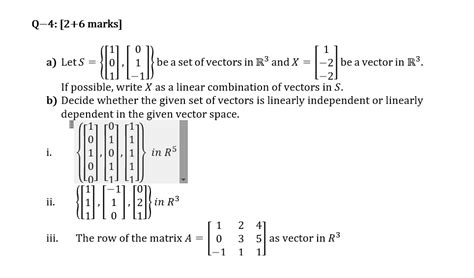 Solved A Let Sleft Left Begin Array L 1