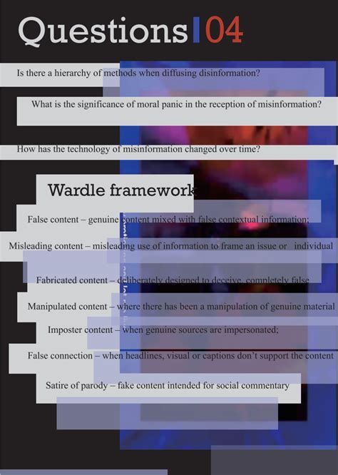Questions Deepfakes Ai Wardle Framework