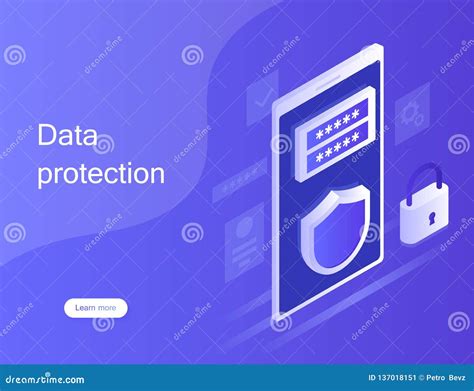 Concept Personal Data Protection Web Banner Cyber Security And Privacy Traffic Encryption