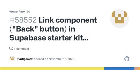 Link Component Back Button In Supabase Starter Kit With Supabase Breaks When Using