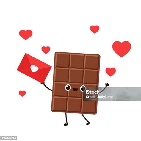 초콜릿 캐릭터 디자인 초콜릿 벡터입니다 흰색 바탕에 초콜릿입니다 편지 사랑 벡터입니다 갈색에 대한 스톡 벡터 아트 및 기타 이미지 Istock