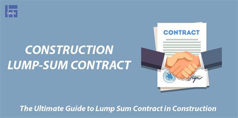 Lump Sum Contract In Construction Ultimate Guide For Everyone