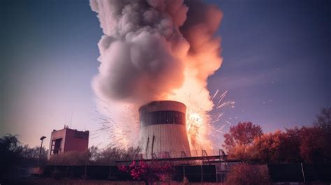 Premium Ai Image Accident With An Explosion At A Nuclear Power Plant
