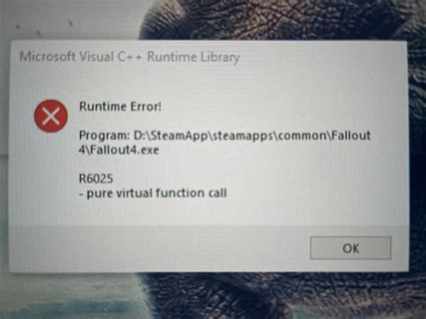 Microsoft Visual C Runtime Library Error Rfallout4mods
