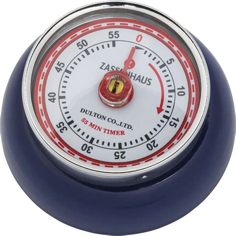 Zassenhaus Retro Køkken Timer Magnetisk Blå 159 Dkk