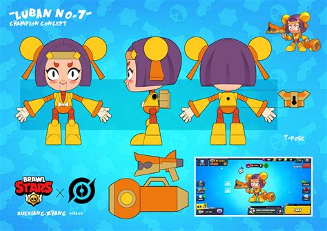 Brawl Stars Fan Art New Character Kiki Concept By Xuexiang Zhang