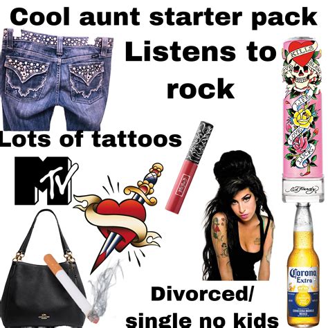 Cool Aunt Starter Pack Idk If This Is Too Niche Or Not Rstarterpacks