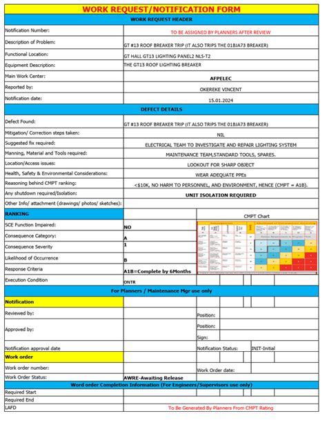 New Notification Request Form Gt13 Lighting Pdf Safety