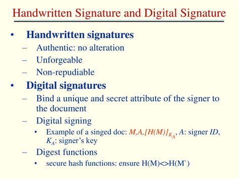 Ppt Introduction Overview Of Security Techniques Cryptographic Algorithms Digital Signatures