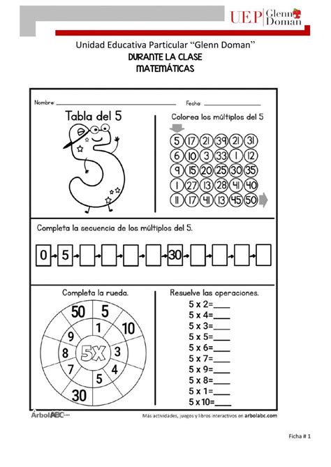 Las Tablas De Multiplicar Interactive And Downloadable Worksheet You