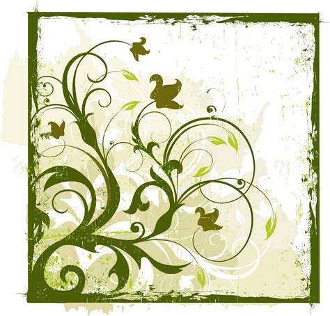 دانلود وکتور لایه باز نقوش اسلیمی گل دیجیو