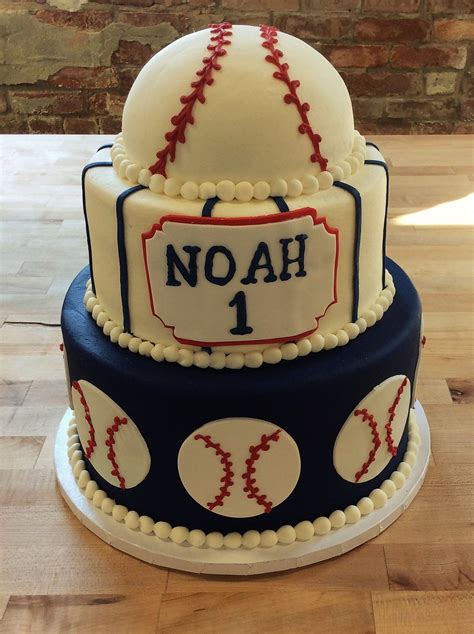 Baseball Themed First Birthday Cake — Trefzger S Bakery Artofit