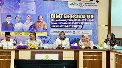 Prodi Fisika Ftk Uin Ril Gelar Bimtek Robotik Untuk Mahasiswa