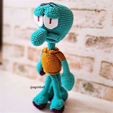 خرید و قیمت عروسک اختاپوس بافتنی کارتون باب اسفنجی از غرفه Agrinbaft