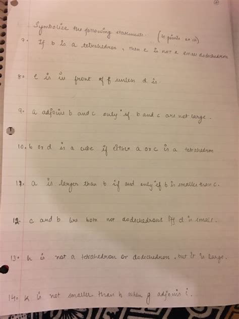 Solved Introduction To Symbolic Logic If The Goal Is A Chegg