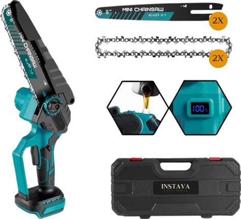 Instava Mini Kettingzaag Zonder Accu Geschikt Voor Makita 18v Accu Incl Bol