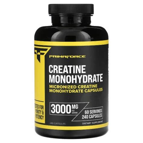 Primaforce Creatine Monohydrate 750 Mg 240 Capsules 240 Count Kroger