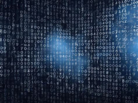 premium ai image technological background with binary number