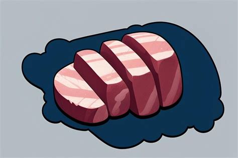 고기 서양 음식 Ui 아이콘 게임 디자인 맛있는 스테이크 스타일 3d C4d 만화 렌더링 요소 프리미엄 Ai 생성 이미지