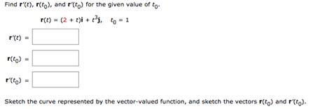 solved find r t r to and rto for the given value of to