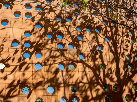 Terracotta Ventilation Circular Brick Block Wall With Circle Space