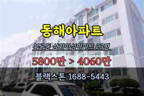 동해시아파트 경매 부곡동 삼화미성아파트 23평 바닷가투자 네이버 블로그