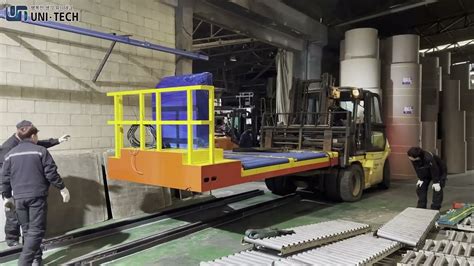 유니테크 자동화라인 공사 전과 후 전동대차와 파워롤러 컨베이어 구동and활용 영상 파워롤러 컨베이어 Youtube