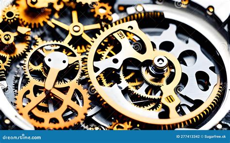 Clockwork Mechanism Illustration Stock Illustration Illustration Of Metallic Science 277413342