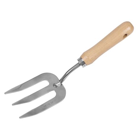 Premier Garden Hand Fork With Ash Handle And Stainless Steel Tines Mdtools