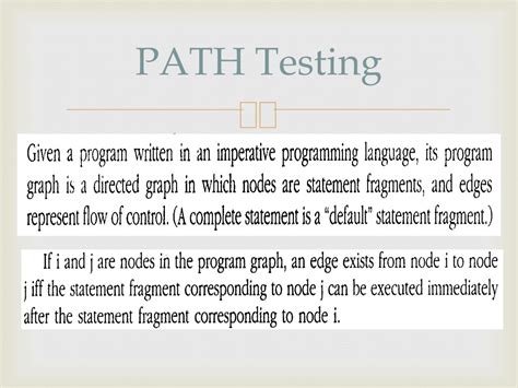 Ppt Path Testing Guidelines And Observations For Software Testing Powerpoint Presentation Id