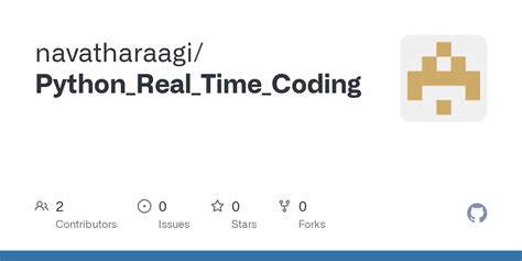 Github Navatharaagipythonrealtimecoding