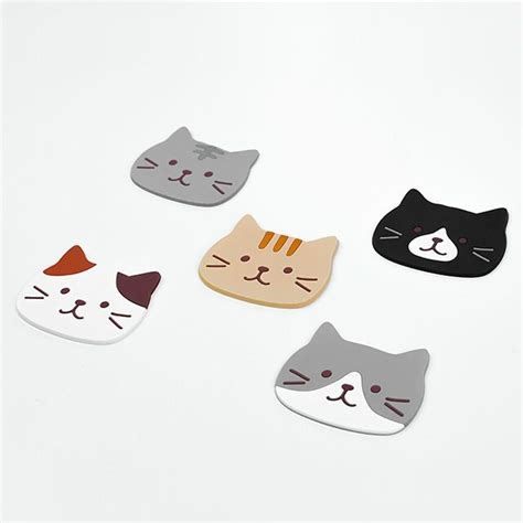 귀여운 고양이 티 코스터 홈카페 컵받침대 실리콘 감도 깊은 취향 셀렉트샵 29cm