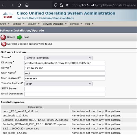 Need To Upgrade Cucm 105 To 125 Cisco Community