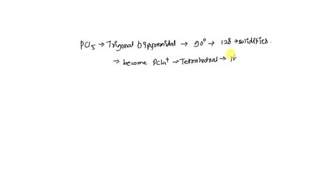 Solved In The Gas Phase Phosphorus Pentachloride Exists As Separate