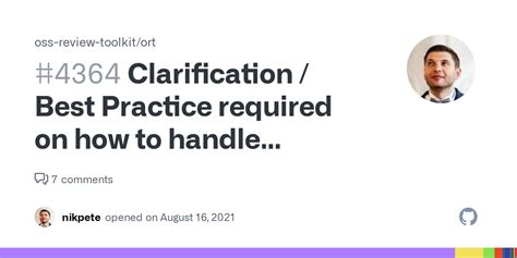 Clarification Best Practice Required On How To Handle Multiple