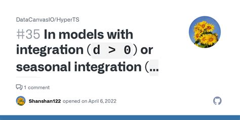 in models with integration `d 0` or seasonal integration `d 0` trend terms of lower