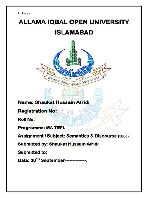 Semantics And Discourse Analysis 5666 Pdf Proposition Semantics