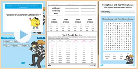 Year 5 Term 2A Week 4 Spelling Pack Hecho Por Educadores