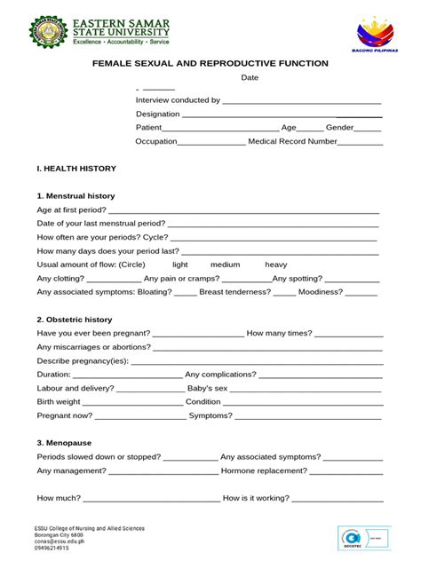 Female Sexual Health Assessment Guide Pdf Sexually Transmitted