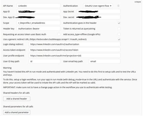 Linkedin Oauth Giving Me Error Need Help Bubble Forum