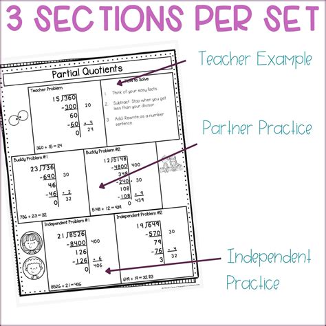 5th Grade Division Estimating Quotients And Remainders Guided Math Notes Classful