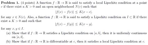 solved problem 1 4 points a function f r → r is said to