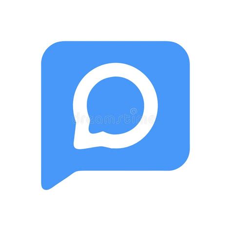 Messaging Application Icon For Chat Stock Vector Illustration Of User