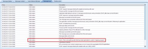 Writing Log Entries To Audit Log Of The Message Fr Sap Community