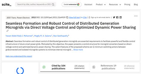 Seamless Formation And Robust Control Of Distributed Generation Microgrids Via Direct Voltage