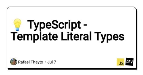 Typescript Template Literal Types Rdevto