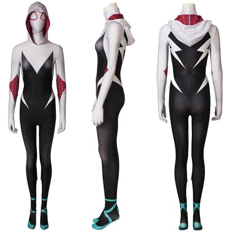 Gwen Stacy Suit Into The Spider Verse Spider Gwen Cosplay Costume Oneherosuits Reviews On