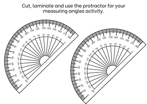 40 Free Printable Protractor Templates Printaboles